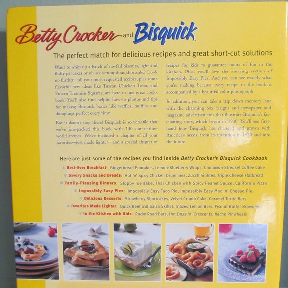 Betty Crocker | Kitchen | Betty Crockers Bisquick Cookbook Hardcover ...